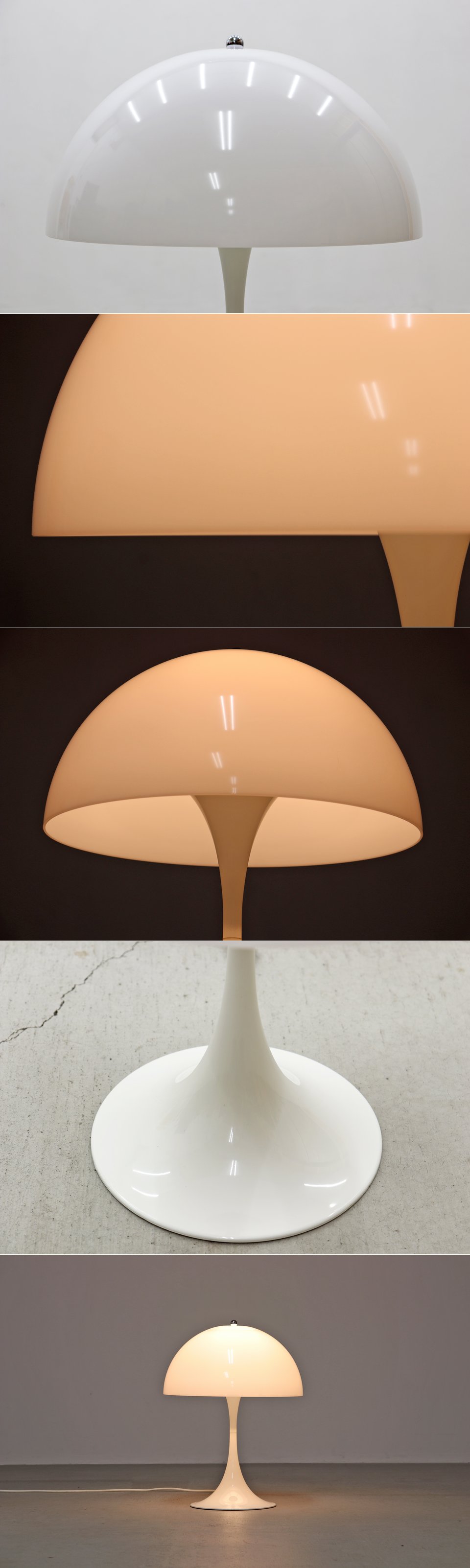 【やや傷や汚れあり】 北欧 デンマーク Louis Poulsen ルイスポールセン Verner Panton パントン パンテラ テーブル ...