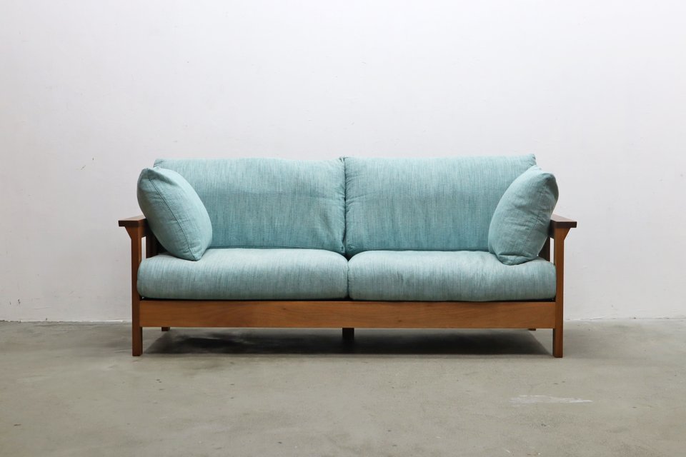 日本代購代標第一品牌【樂淘letao】－ 匠 ソファ 後姿美人 SOFA RK ウォールナット無垢材 2P ソファ 2シーター ナチュラル モダン/北欧飛騨柏木工IDC/OGT16096